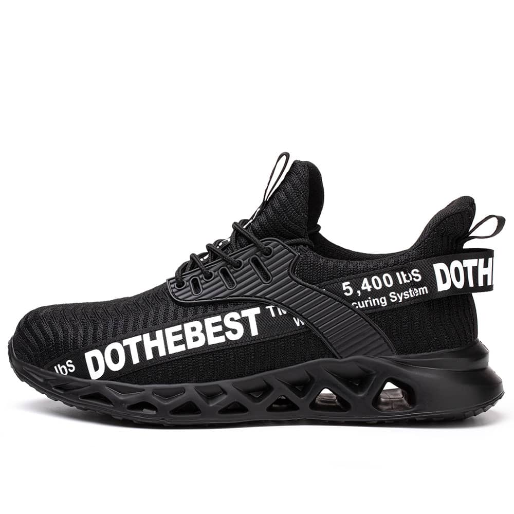 Ansel Comfortable Steel Toe Shoes Puncture Proof Black - Twinkle Amber®